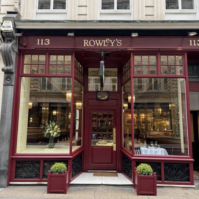 Rowley's Restaurant - London | OpenTable