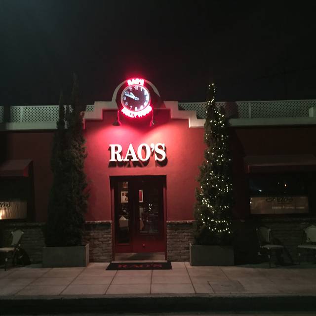 Rao's Hollywood Restaurant - Hollywood, CA | OpenTable