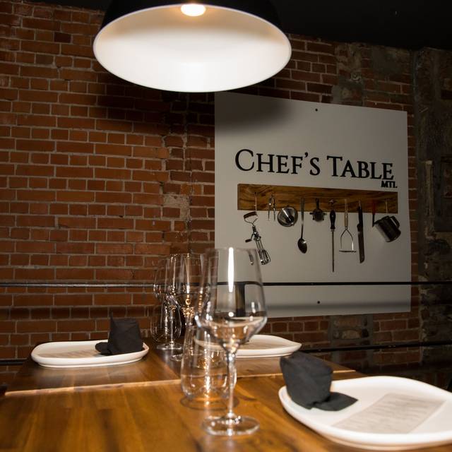 Chef's Table Restaurant - Montréal, QC | OpenTable