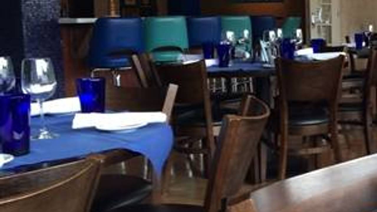 Blue fish restaurant store