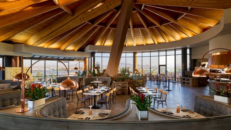 Top of the Rock Restaurant at the Marriott Buttes Resort in Tempe, AZ ...